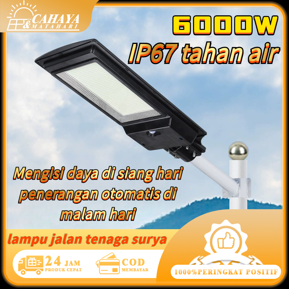 Jual Model terbaru 6000W lampu jalan tenaga surya IP67 tahan air lampu ...