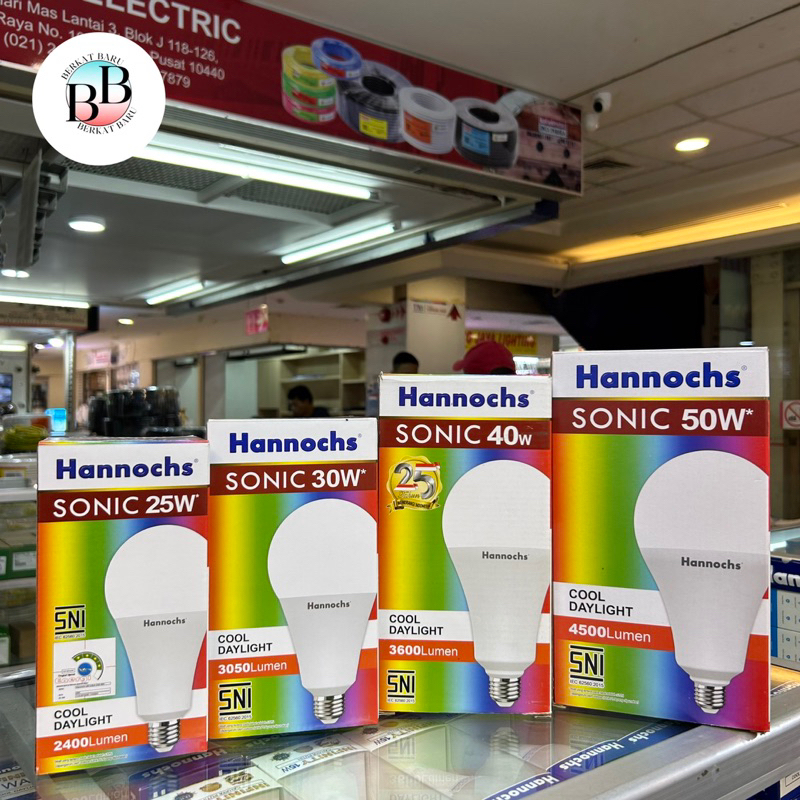 Jual Lampu Bohlam LED Hannochs Sonic 25 / 30 / 40 / 50 Watt (Cahaya ...