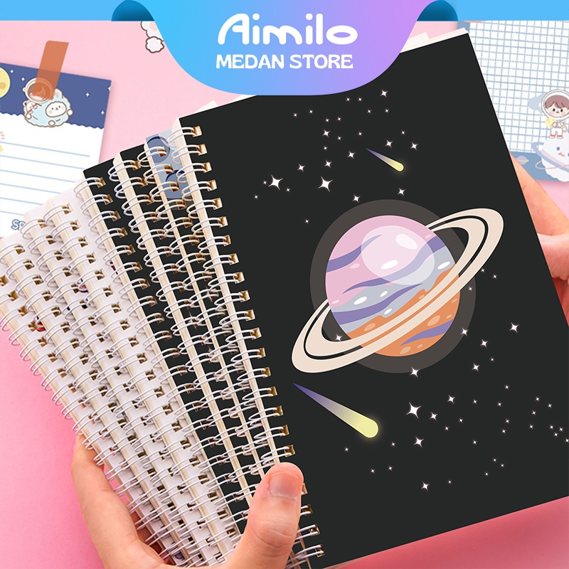 Jual Aimilo - Notebook A5 Isi 4PCS Buku Diary Aesthetic Buku Jurnal ...