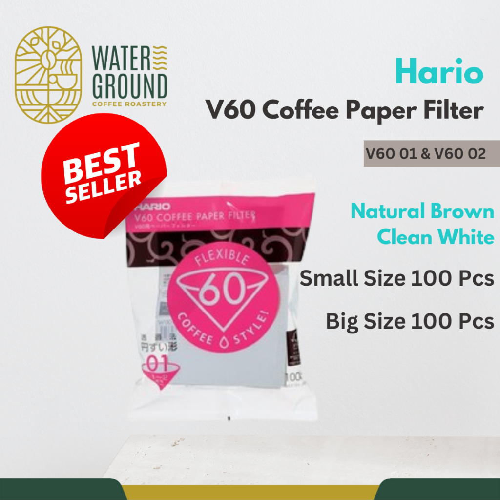 Jual Saringan Kopi Hario V60 Coffee Paper Filter VCF-01-100W VCF-02 ...