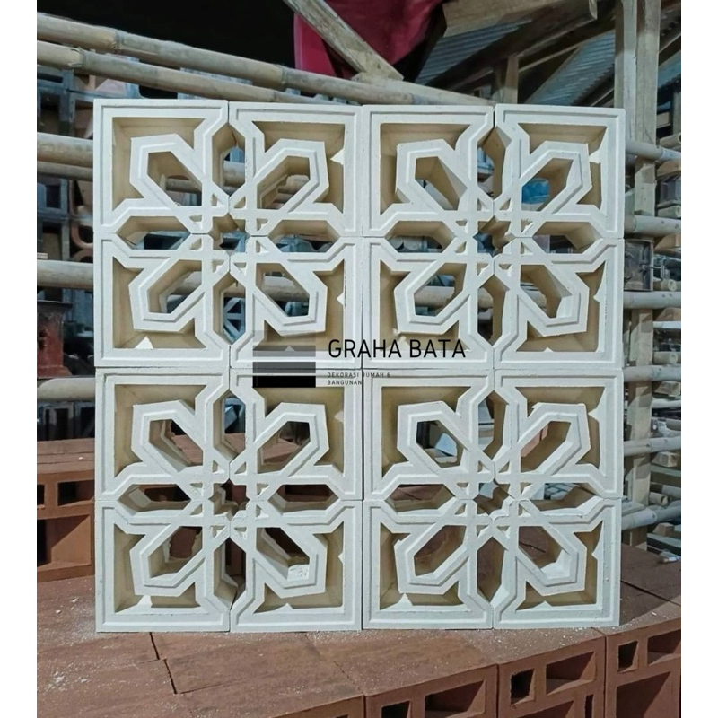 Jual Roster Beton Minimalis Motif Bunga Seroja Terbaru / Motif Unik ...