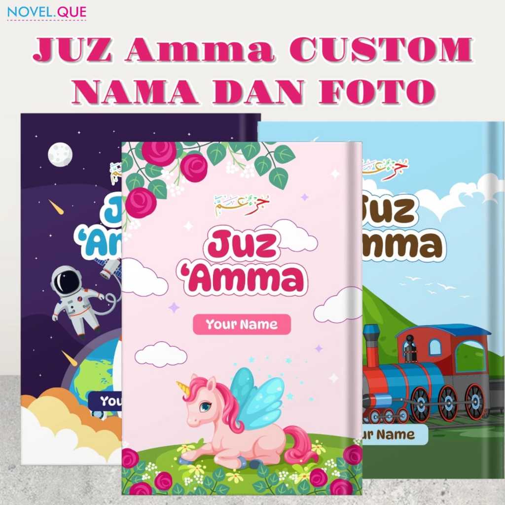 Jual JUZ AMMA Custom Nama Dan Foto Full Color Soft cover(Free Tulis ...