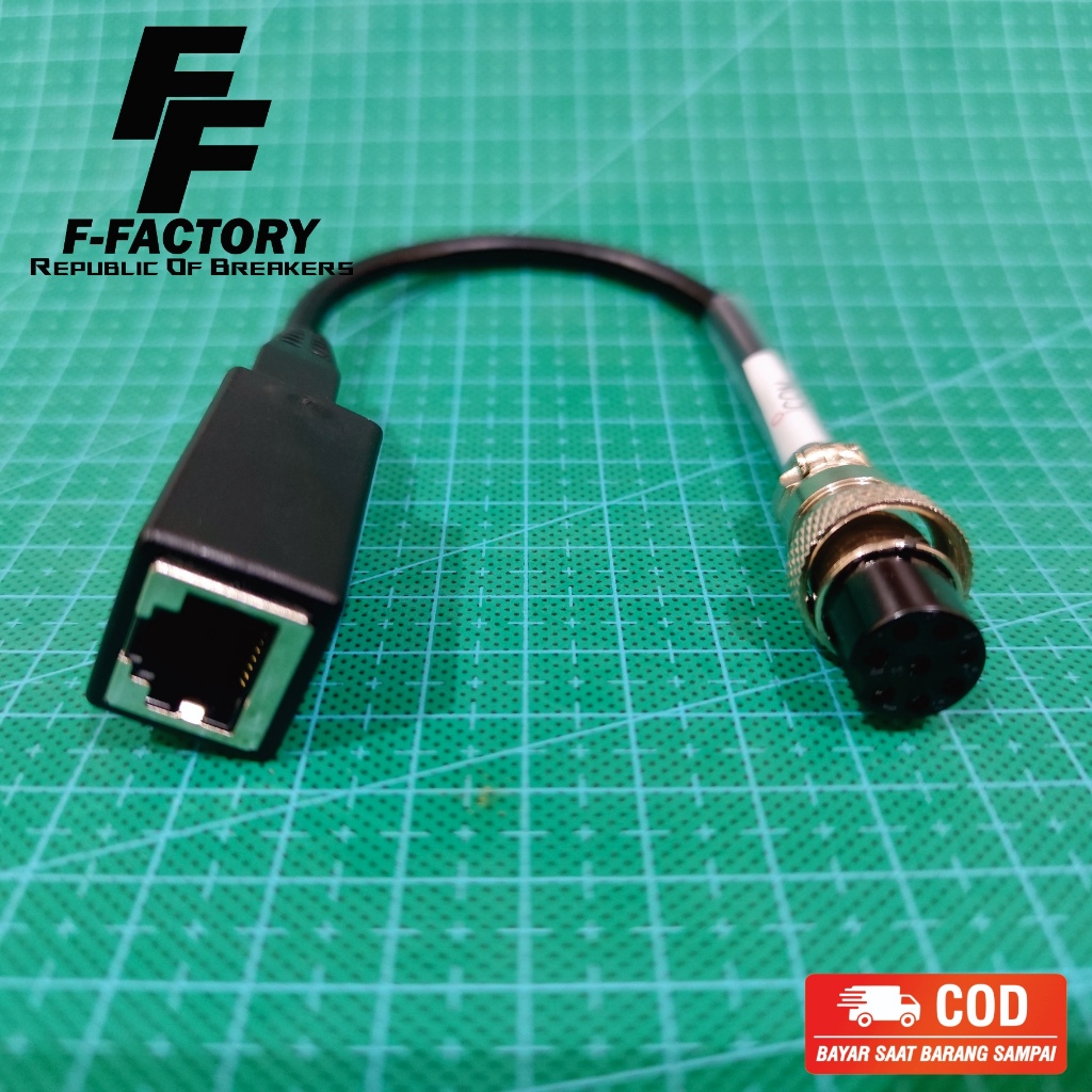Jual Kabel Jumper Extramic / Mic Icom Konektor RJ45 8 pin ke Radio Rig ...