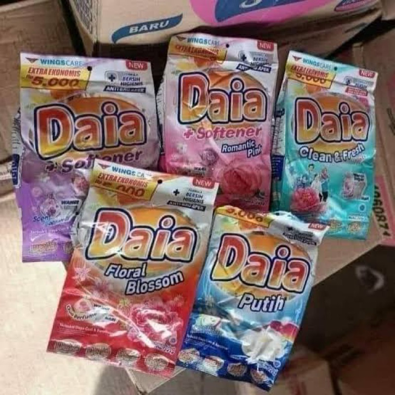 Jual DETERJEN DAIA 5000 AN PAKET 2 BUNGKUS AL VARIAN | Shopee Indonesia