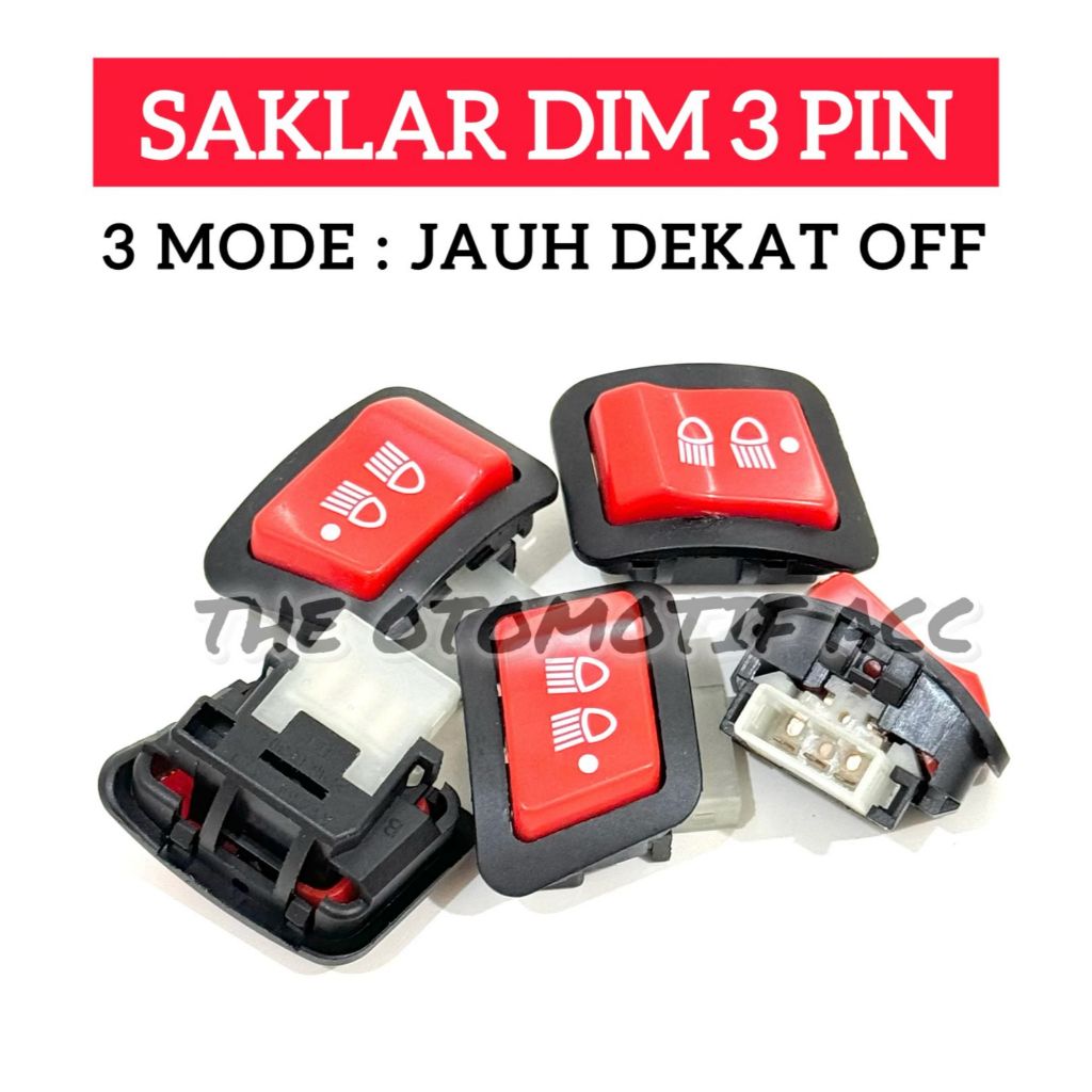 Jual Saklar Tombol Dim Jauh Dekat On Off Lampu 3 Titik Fungsi Honda ...
