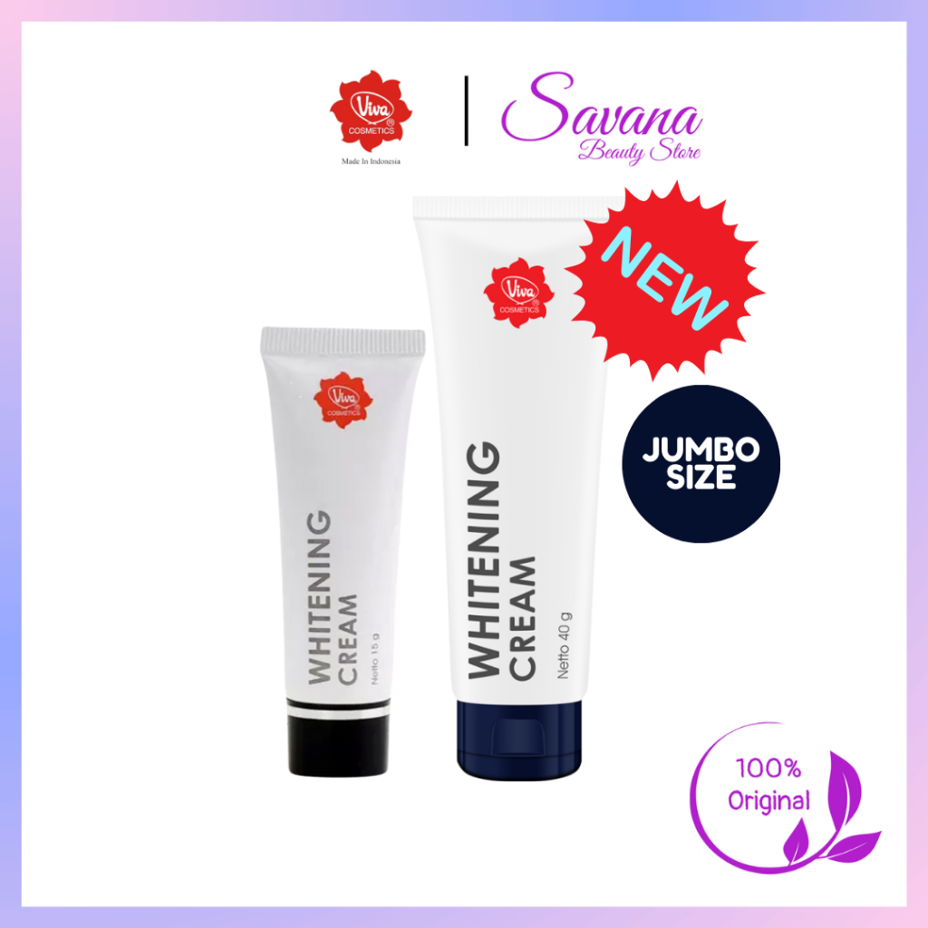Jual [NEW KEMASAN JUMBO] VIVA Whitening Cream | Krim Pencerah Wajah ...