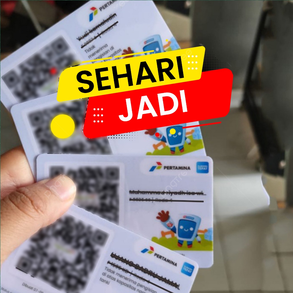 Jual Cetak kartu My Pertamina 1 hari jadi/Cetak Barcode my pertamina | Shopee Indonesia