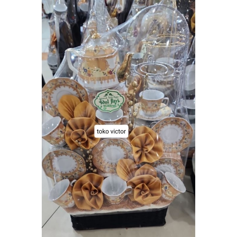 Jual parcel lebaran/parcel tea set/ parcel cangkir / parcel keramik ...