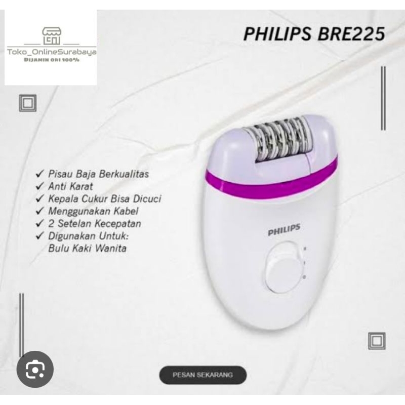 Jual alat cukur bulu philips bre225 epilator alat pencukur bulu ...