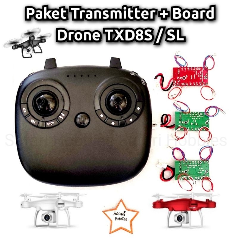 Jual Paket Transmitter + Board Receiver Drone TXD 8S 8S(L) | Shopee ...
