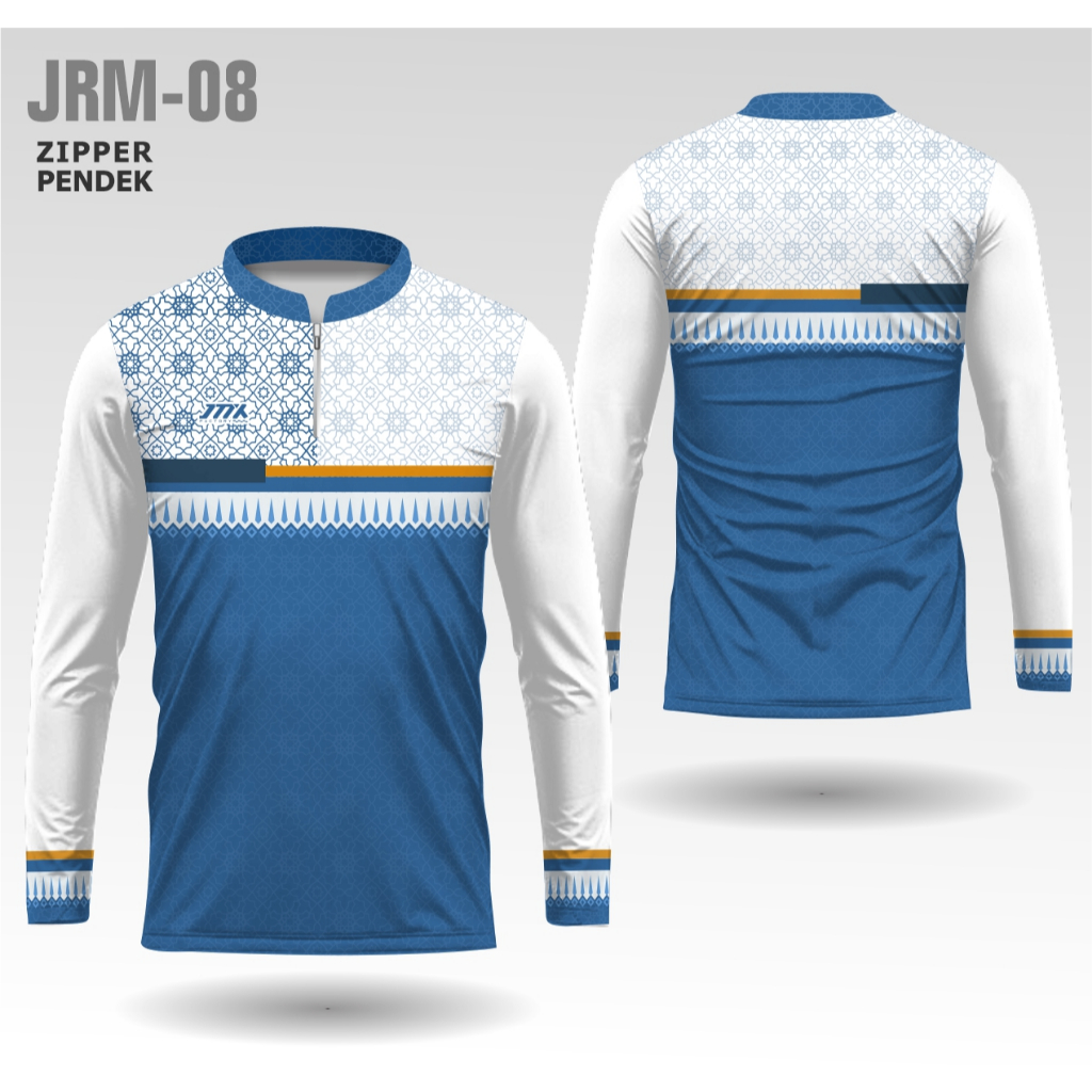 Jual baju koko muslim jersey muslim terbaru lengan panjang free custom ...