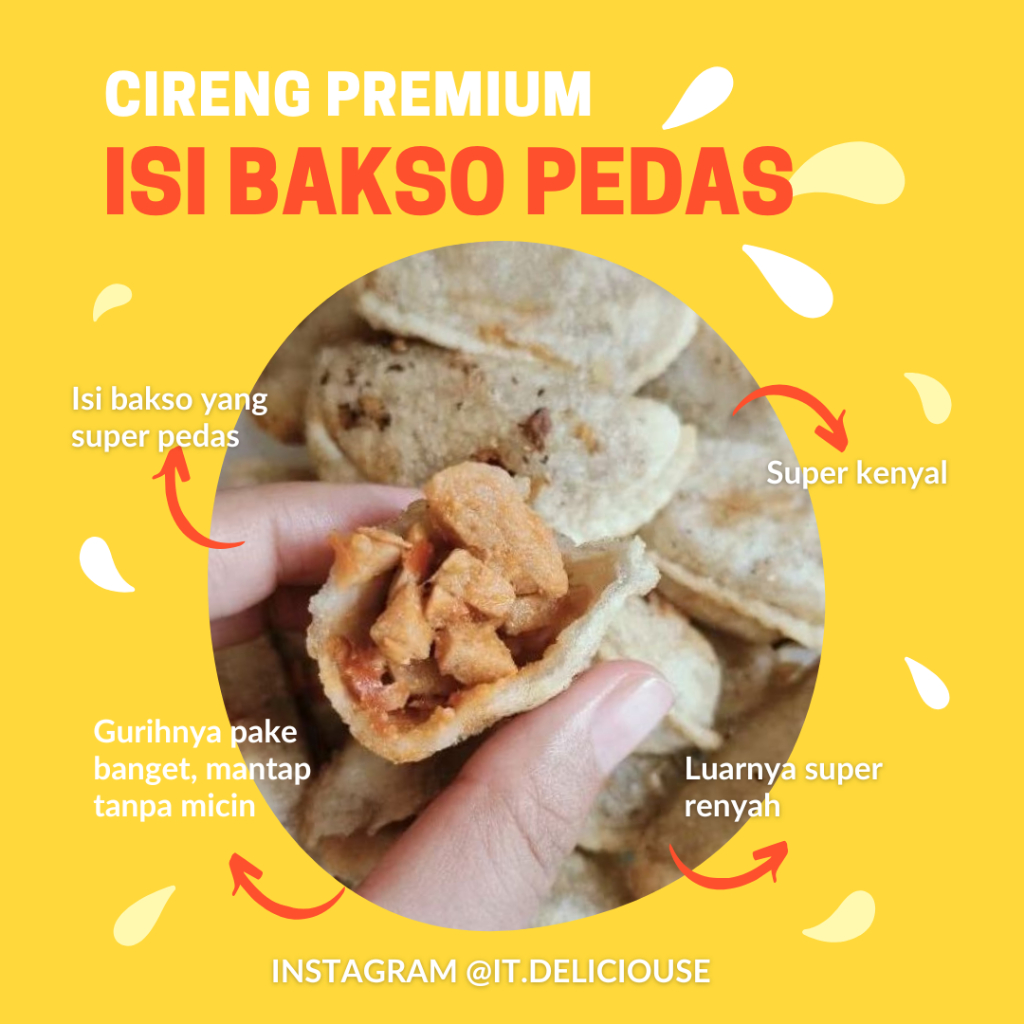 Jual CIRENG PREMIUM / CIRENG PREMIUM ISI BAKSO PEDAS / CIRENG PREMIUM ...