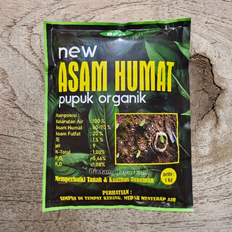Jual NEW ASAM HUMAT 1 KG / PUPUK ORGANIK ASAM HUMAT MEMPERBAIKI TANAH DAN KUALITAS TANAMAN ...