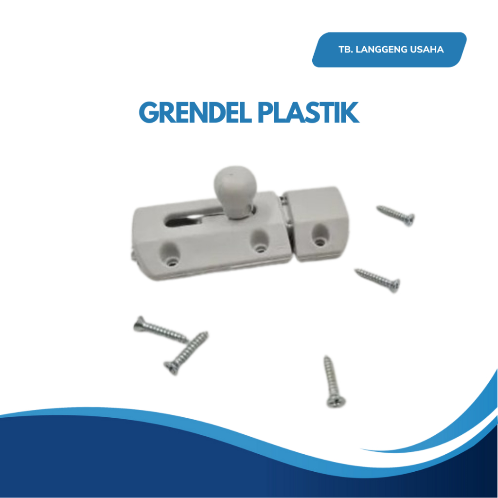 Jual Grendel plastik Pintu fiber 5cm GRENDEL PINTU MURAH Tanam Handle ...