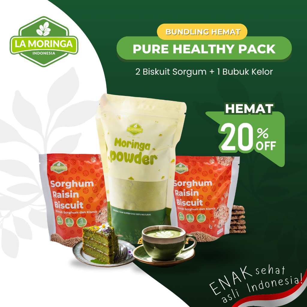 Jual LA MORINGA-Paket Bundling Moringa Pure Healthy Pack | Shopee Indonesia