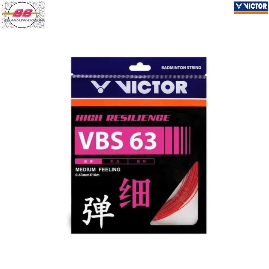 Jual Senar Raket Badminton Victor VBS63 / VBS-63 / VBS 63 | Shopee ...