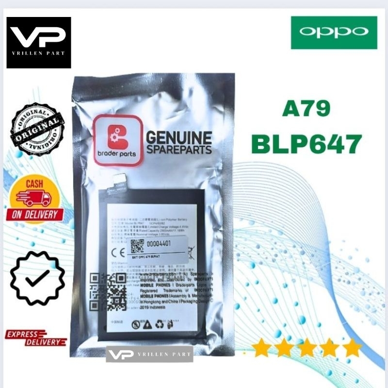 Jual Baterai Oppo A79 BLP647 Braderparts | Shopee Indonesia