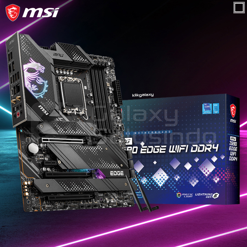 Jual MSI MPG Z690 EDGE WIFI DDR4 - Intel Z690 DDR4 Alder Lake ...