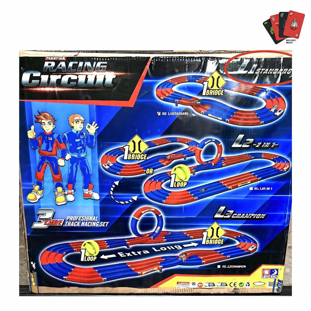 Jual (IMAGE) Track Sirkuit Tamiya Racing Mini 4WD 3 Jalur Besar L1 ...