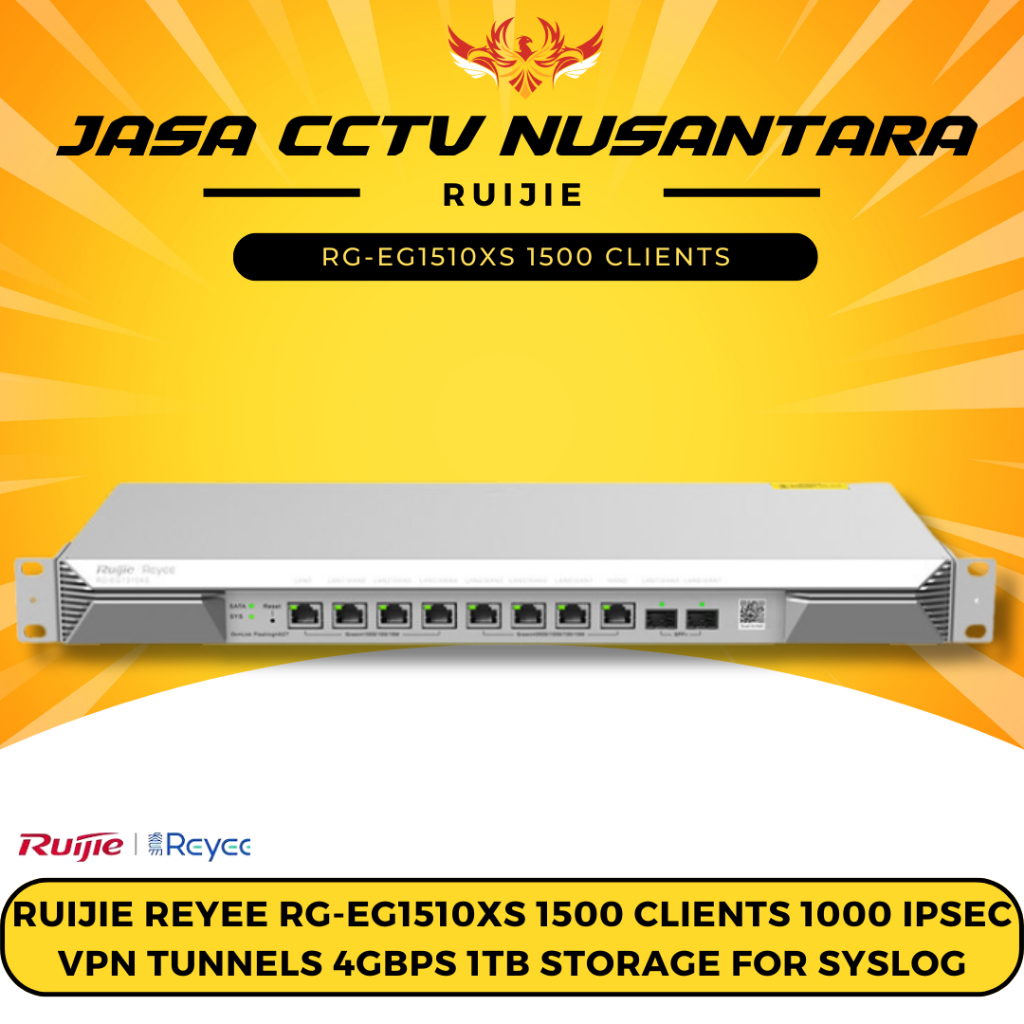 Jual RUIJIE REYEE RG-EG1510XS 1500 CLIENTS 1000 IPSEC VPN TUNNELS 4GBPS ...