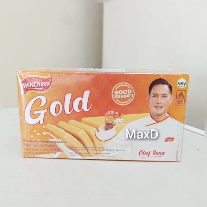 Jual Keju Wincheez Cheddar Gold 170 gr 1Pcs | Shopee Indonesia