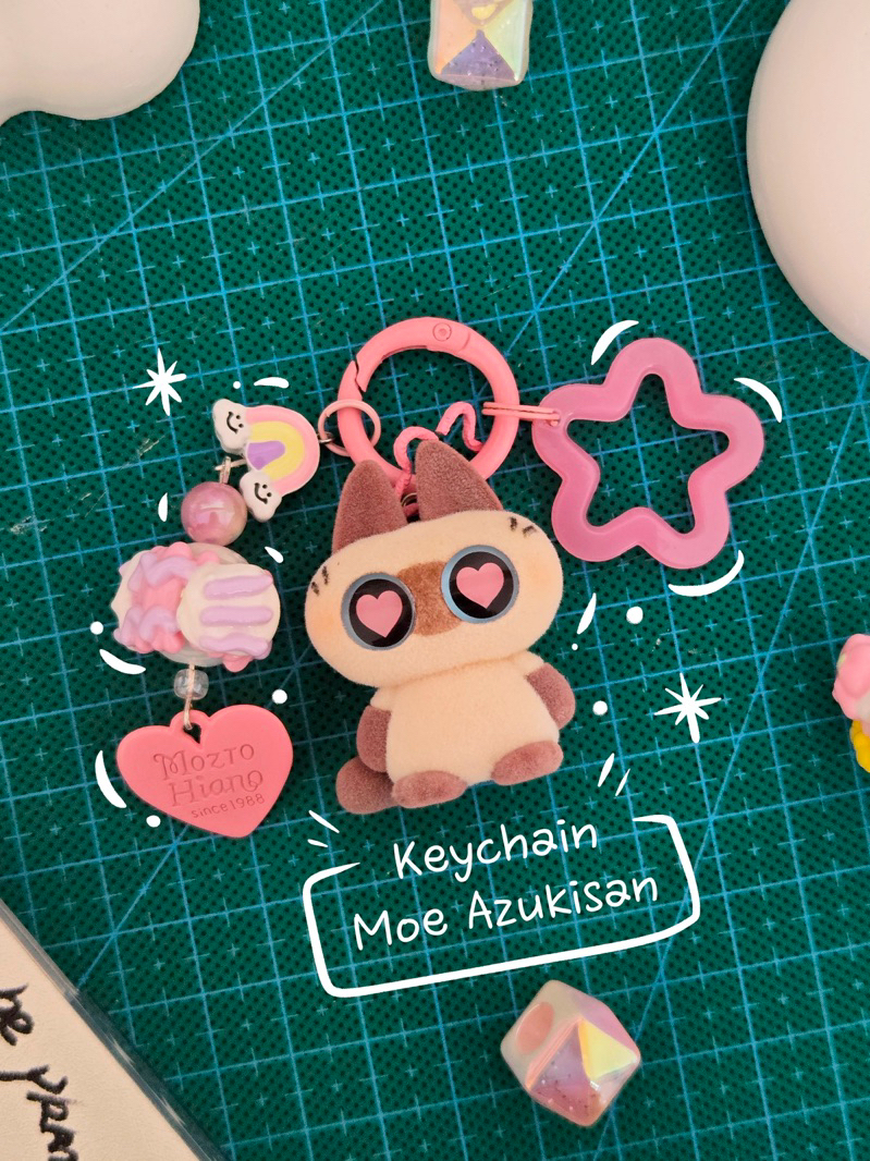 Jual Keychain/ Phone Charm Strap / Bag Chain Moe Azukisan Mini Bean ...