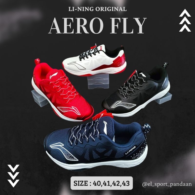 Jual SEPATU BADMINTON LI-NING AERO FLY 100% ORIGINAL PRODUK | Shopee ...