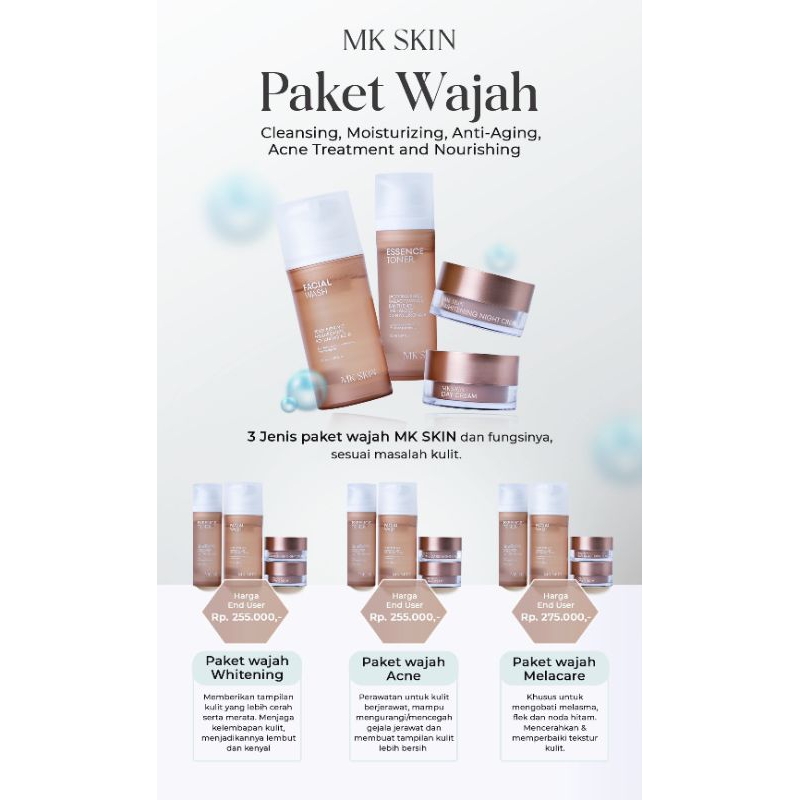 Jual Paket Wajah MK SKIN(Acne & Whitening) | Shopee Indonesia