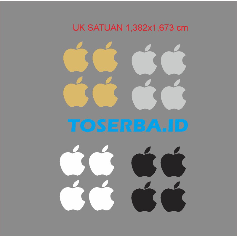 Jual stiker cutting apple sticker brand iphone sticker motor | Shopee ...