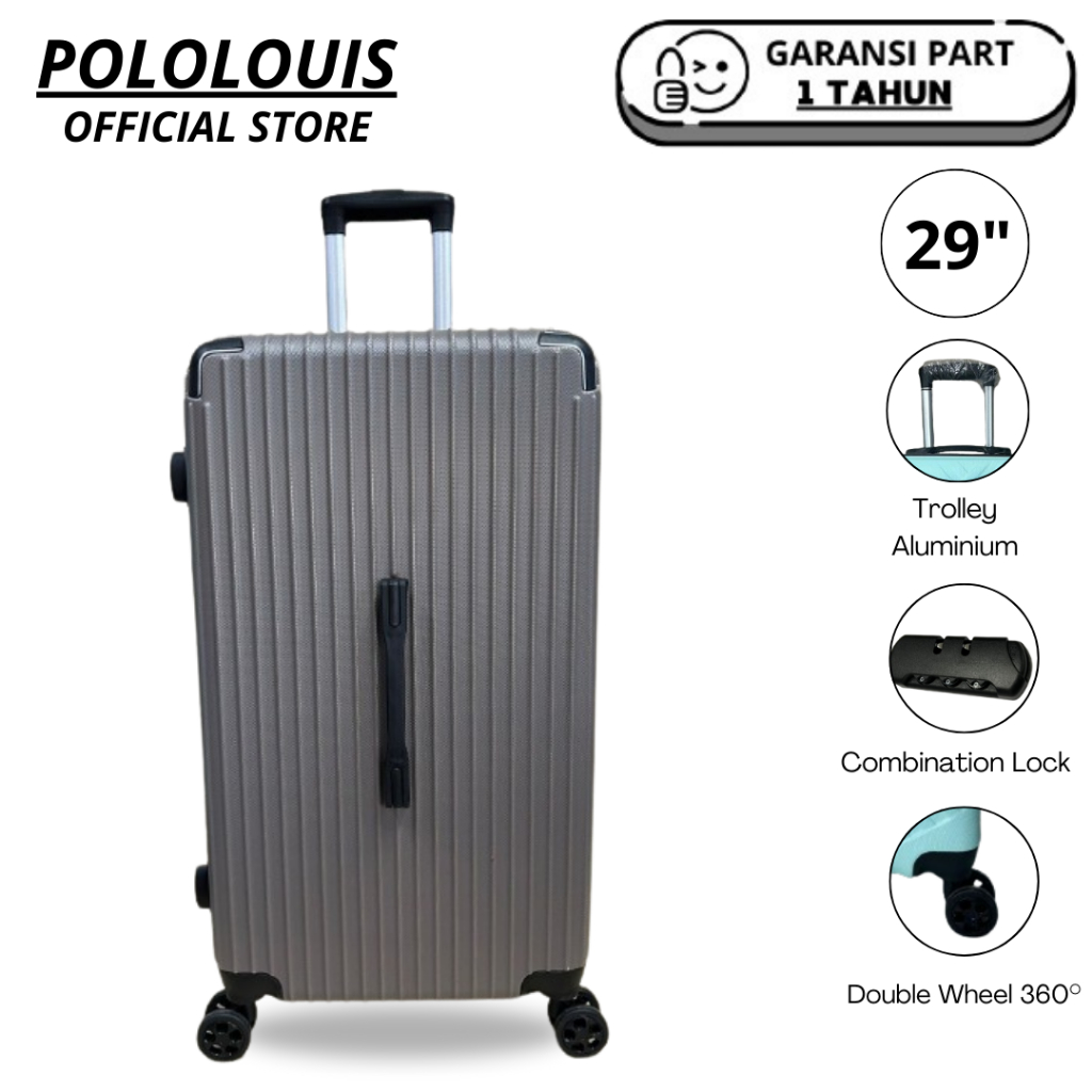 Jual POLOLOUIS Koper Baju Trunk Luggage Abs Fiber 412 29 Inch Garansi ...