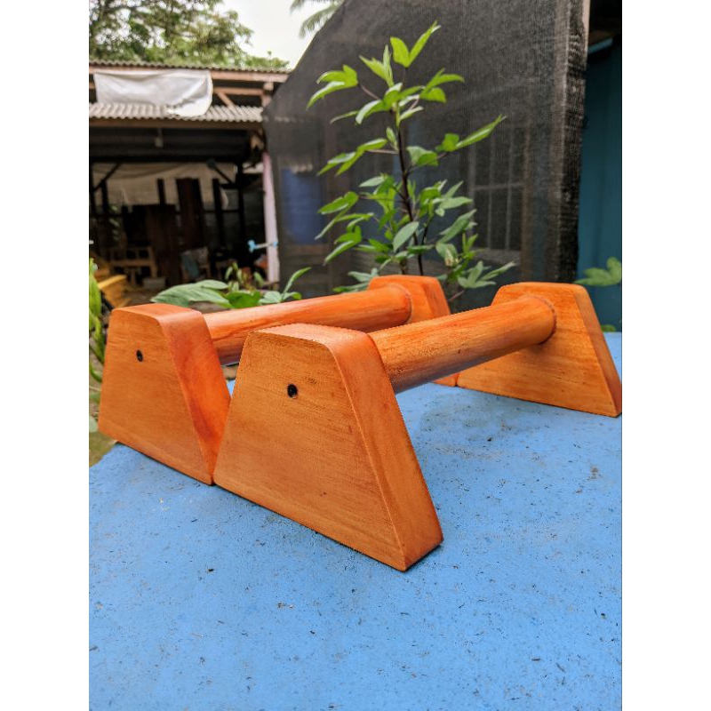 Jual FURNITURE WOODEN PARALLETES HAND STAND PUSH UP BAR | Shopee Indonesia