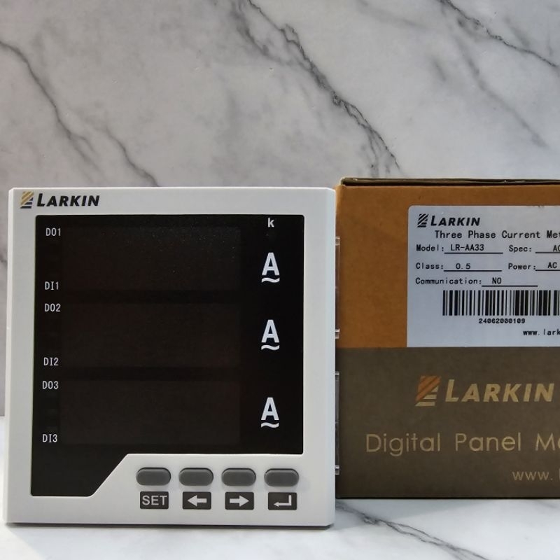 Jual Digital Ampere Meter 3Phase LRAA33 Larkin Digital Panel Meter LR ...