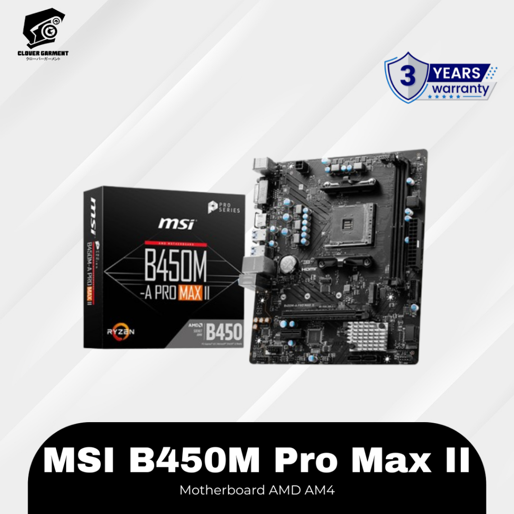 Jual MSI B450M A Pro Max II Motherboard AMD AM4 DDR4 Mobo PC Desktop B ...