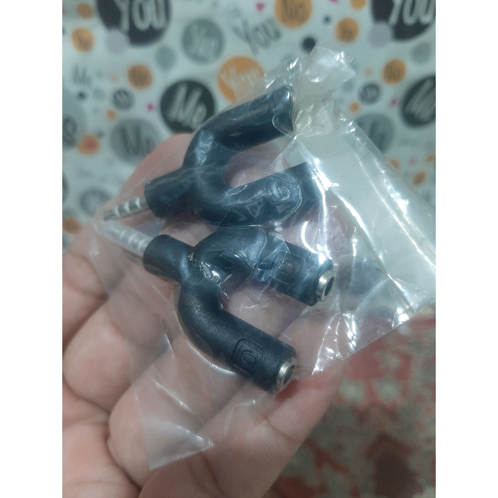 Jual Pemisah Mic dan Earphone, Audio Splitter U shape colokan jack 3.5 ...