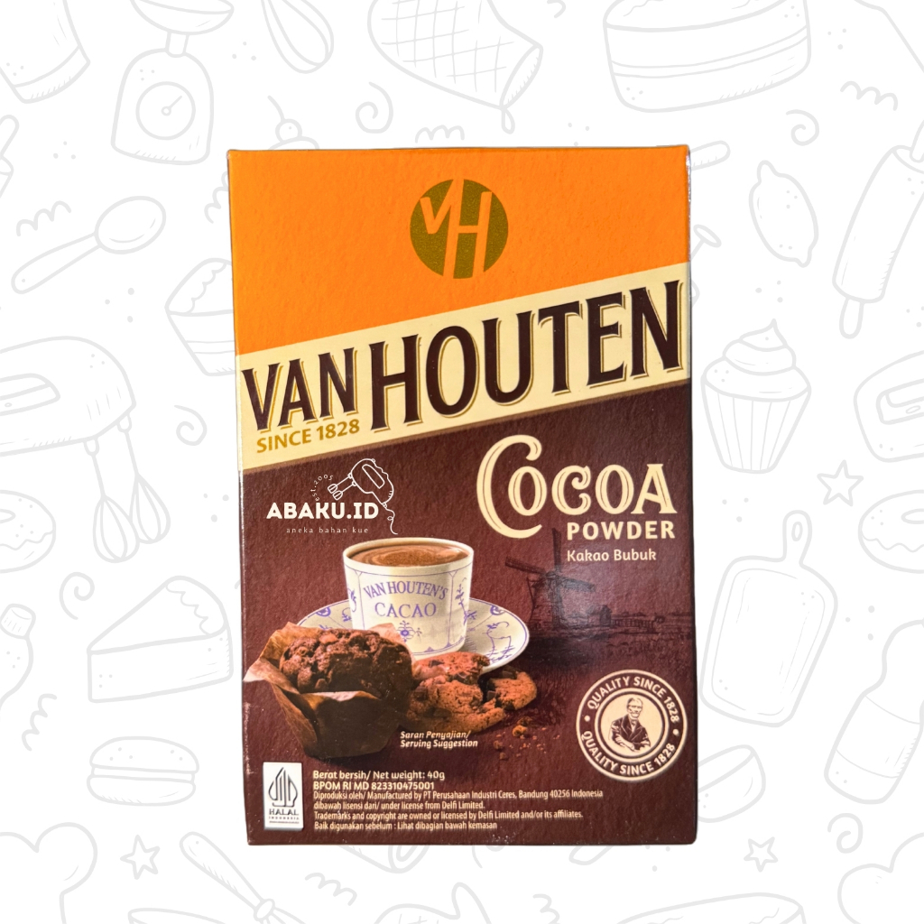 Jual COKLAT BUBUK COCOA VAN HOUTEN - 40gr | Shopee Indonesia