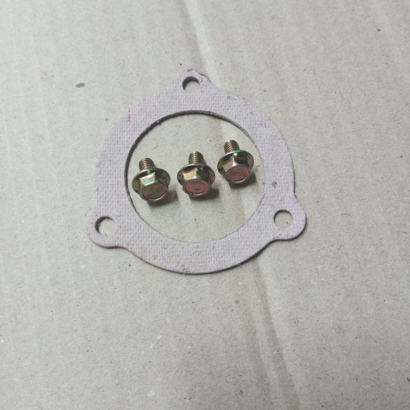 Jual 3 baut dan gasket perpack packing pack knalpot satria fu standar ...