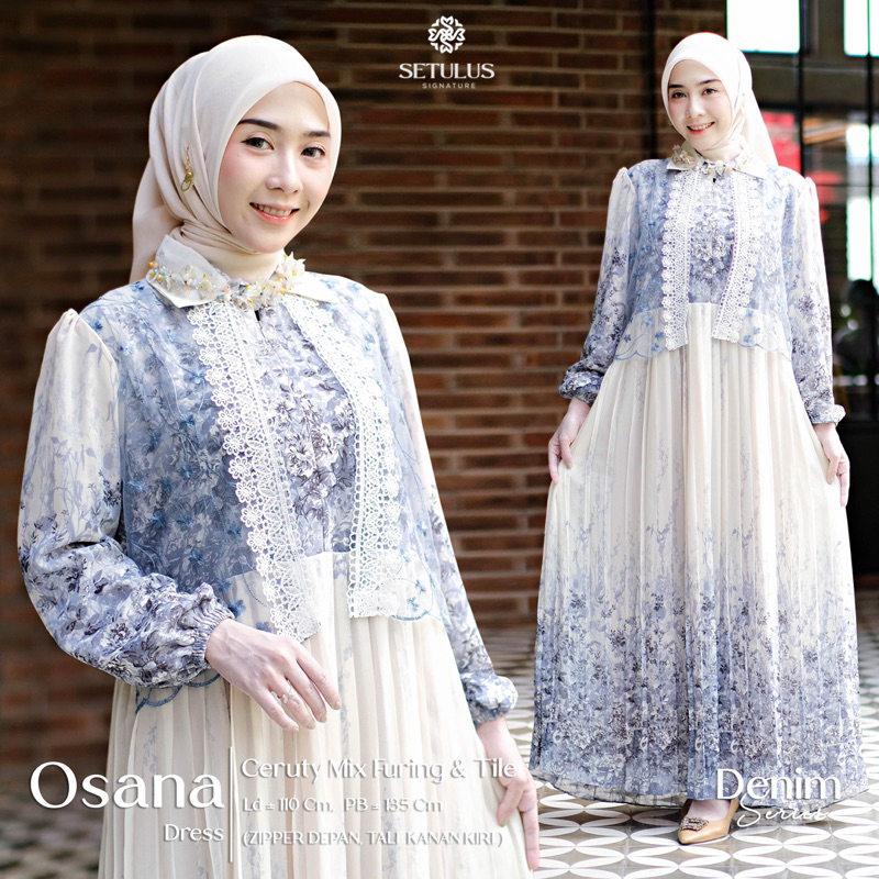 Jual OSANA NINASA DRESS CERUY PREMIUM MOTIF SUSUN BY TULUS | Shopee ...
