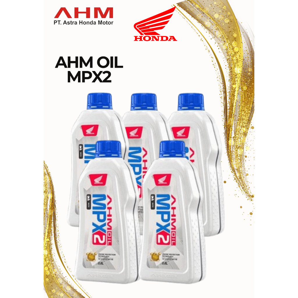 Jual 5 BOTOL Oli MPX2 800 ml AHM Oil Matic MPX 2 0.8L | Shopee Indonesia