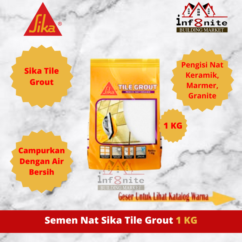 Jual Semen Warna Pengisi Nat Keramik Marmer Granit Mosaic Sika Tile ...