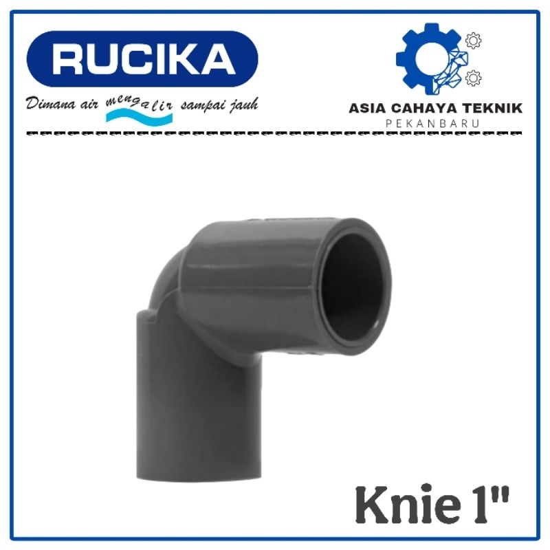 Jual RUCIKA Sambungan Pipa Fitting PVC Knie AW 1" Elbow AW 1 Inch | Shopee Indonesia
