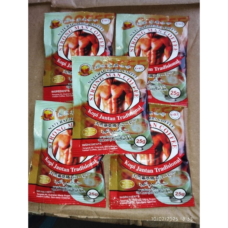 Jual 5 SACHET KOPI STRONGMAN ORIGINAL 100% | Shopee Indonesia
