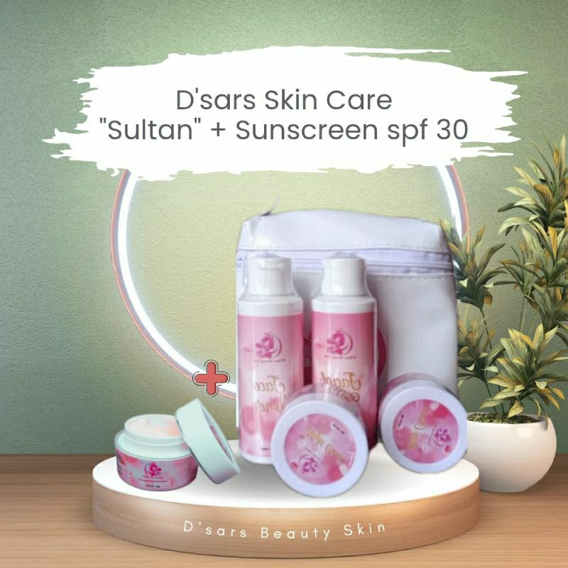 Jual paket cream sultan dsars + sunscreen spf 30(kulit normal,kusam ...