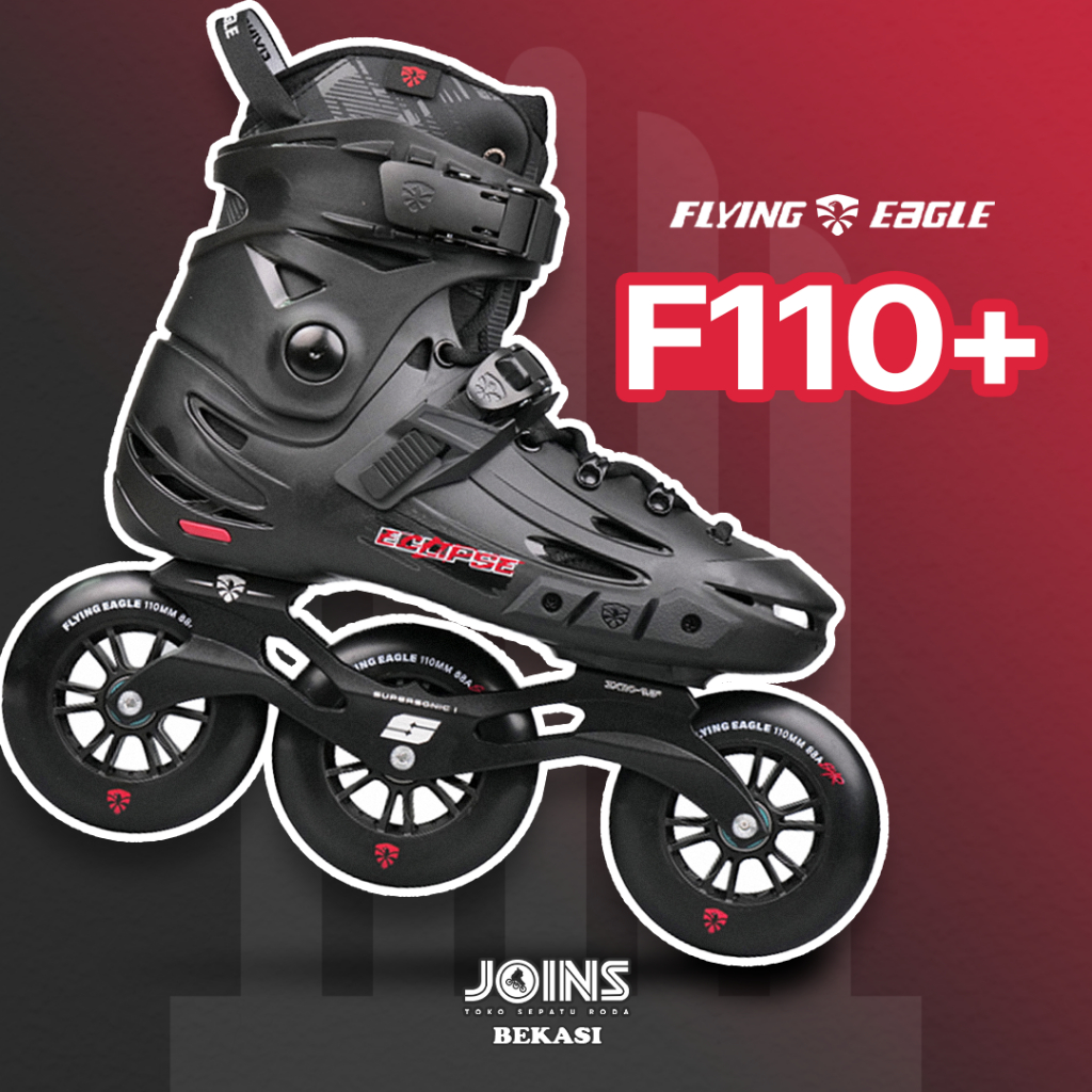 Jual Sepatu Roda Inline Skate Flying Eagle F110 Eclipse Plus Black | Shopee Indonesia