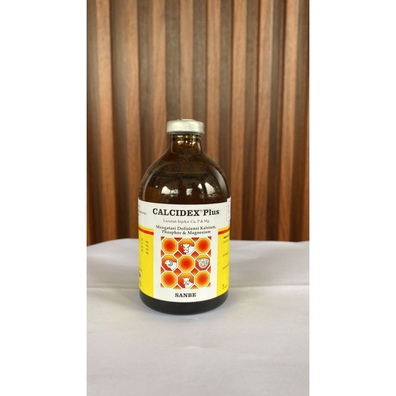 Jual calcidex plus 100ml injeksi suplemen vitamin kalsium hewan ternak ...