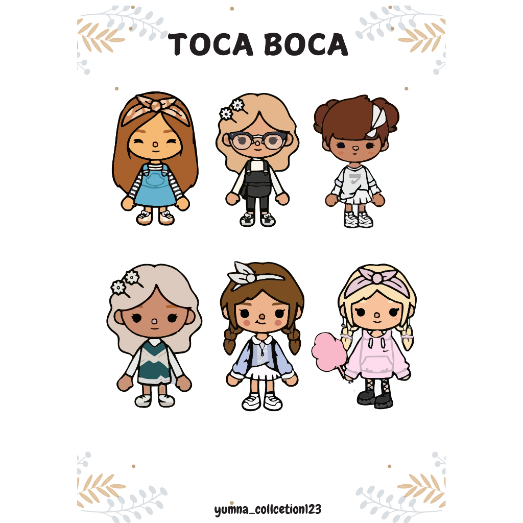 Jual Paper doll Toca Boca character | Shopee Indonesia