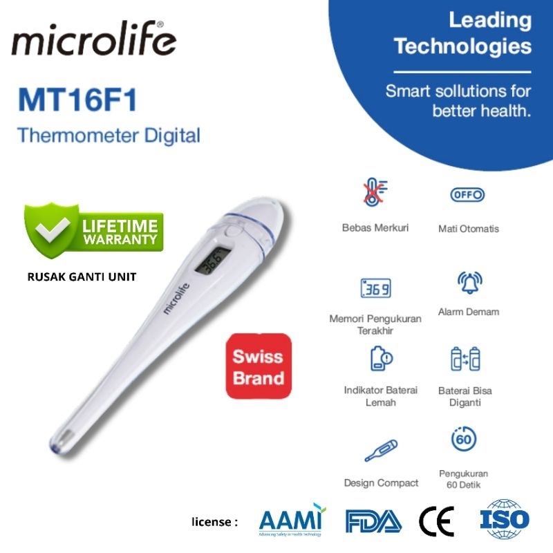 Jual THERMOMETER DIGITAL MICROLIFE MT16F1 KAKU | Shopee Indonesia
