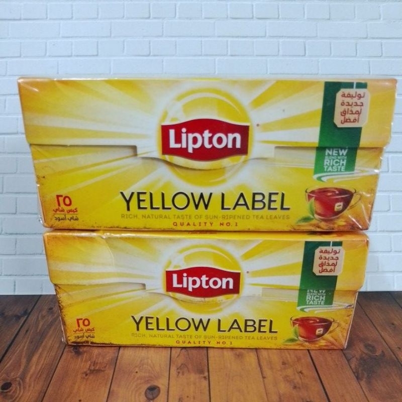 Jual Teh Lipton yellow label original produk kuwait | Shopee Indonesia