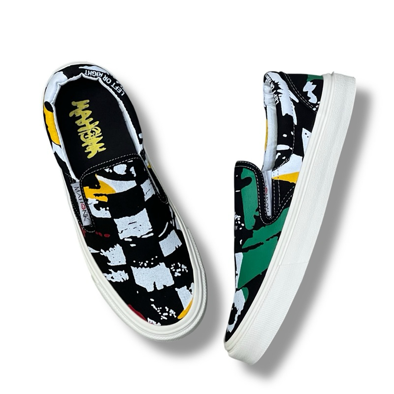 Jual SEPATU MAHONK - Slip On Bahan Canvas JC.o Black Og Sepatu Sneakers ...