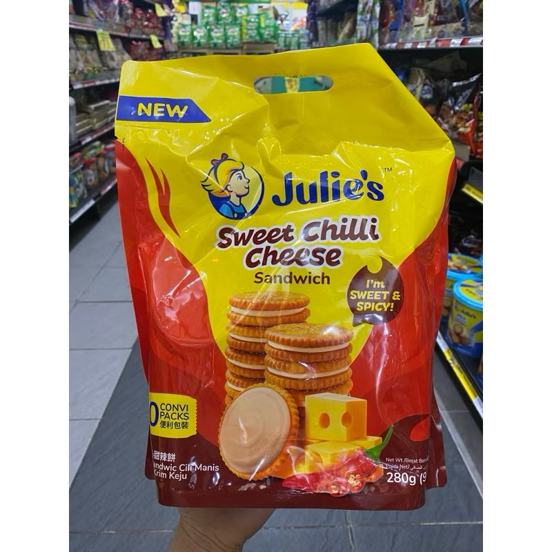 Jual julies julie's sweet chilli cheese / sour cream & onion sandwich ...
