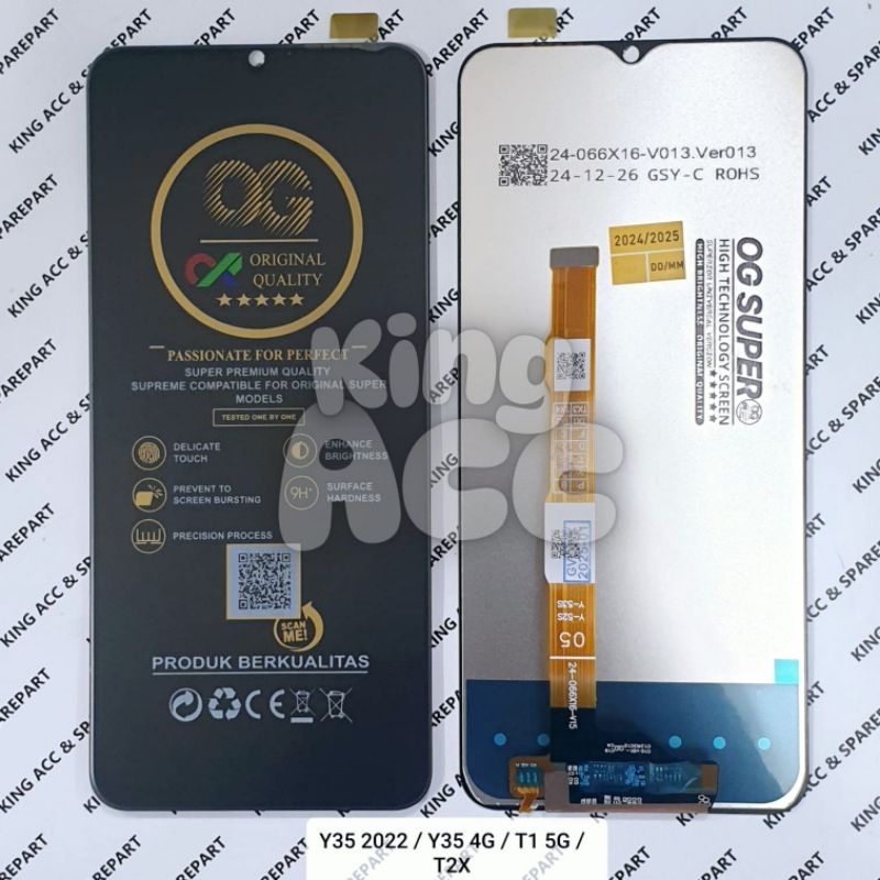 Jual NEW OG SUPER LCD TOUCHSCREEN VIVO Y35 2022 / Y35 4G / T1 5G / T2X / Y33T / T1X / Y31S 5G ...